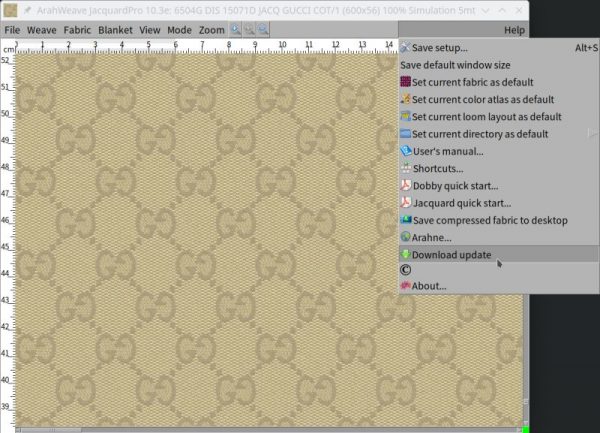 Arahne CAD/CAM for weaving | Easily update ArahWeave on your own