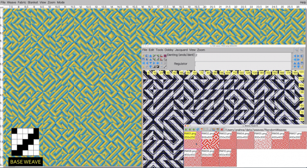 Arahne CAD/CAM for weaving | Easily generate random weaves in ArahPaint