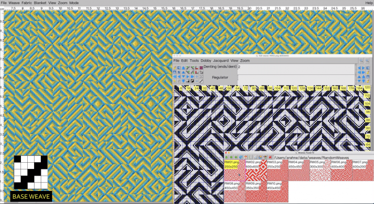 Arahne CAD/CAM for weaving | Easily generate random weaves in ArahPaint